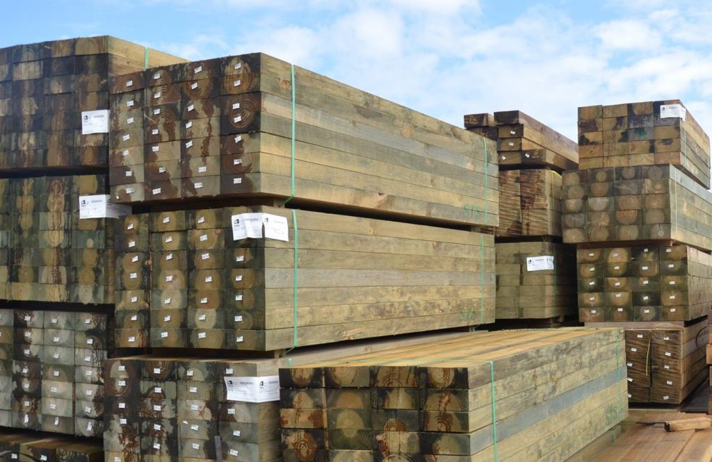 Treated Pine Sleepers CCA 200mm x 75mm | Van Steensel Timbers